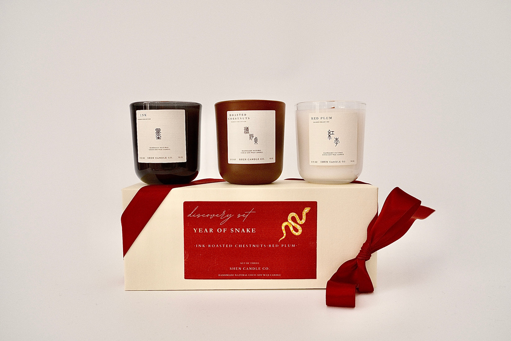 Mini Candle Discovery Set of Three- Classic Collection Year of Snake L ...
