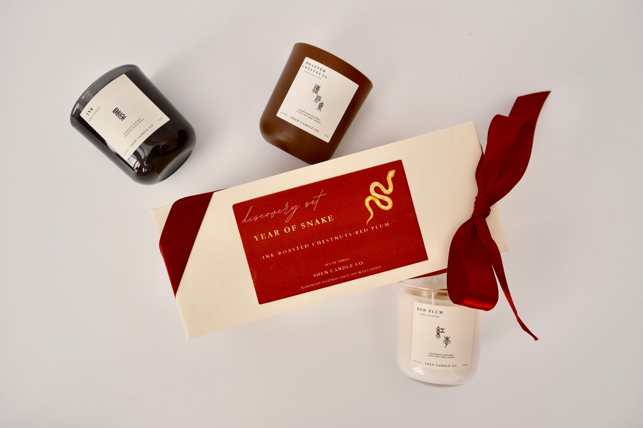 Mini Candle Discovery Set of Three- Classic Collection Year of Snake L ...