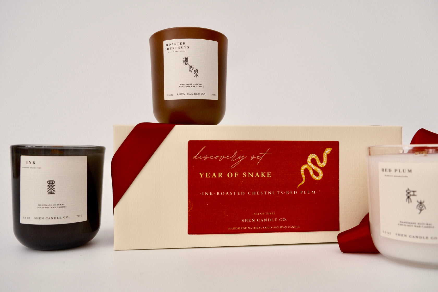 Mini Candle Discovery Set of Three- Classic Collection Year of Snake L ...