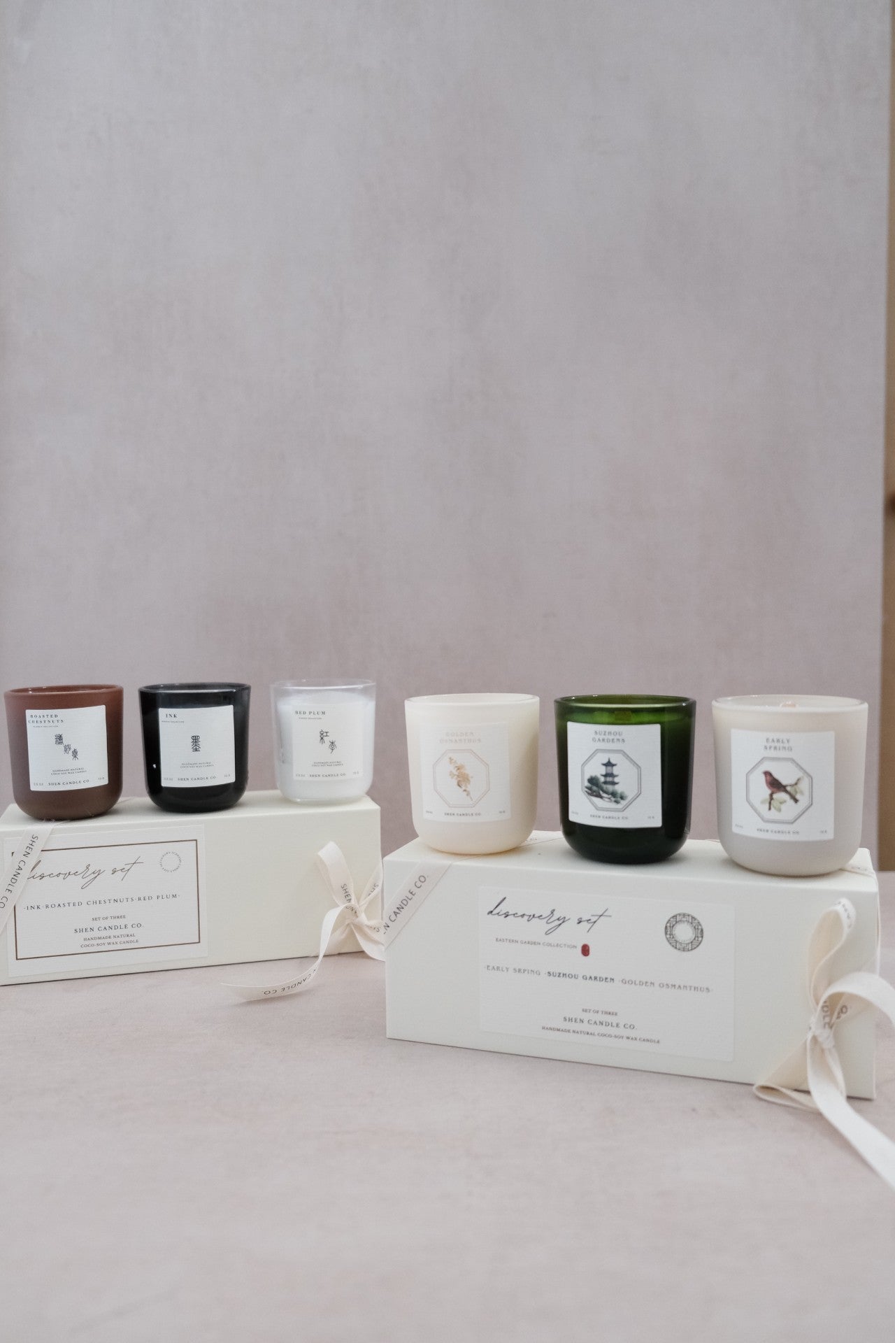 Mini Candle Discovery Set of Three- Eastern Garden Collection – Shen ...